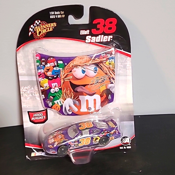 Nascar | Other | Elliott Sadler 38 Nascar Mms Car Mini Hood Magnet ...